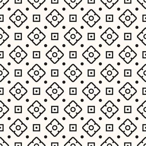 Premium Vector Vector Geometric Abstract Seamless Monochrome Pattern Texture Background