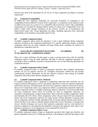 Software Component Selection PDF