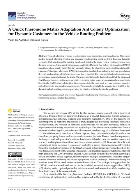 pdf a quick pheromone matrix adaptation ant colony optimization for