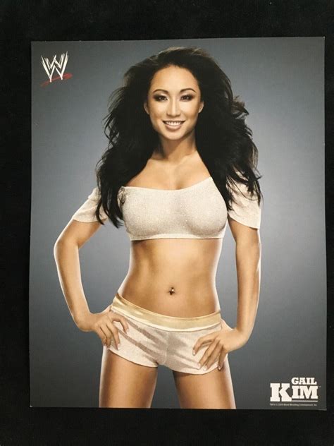 Gail Kim Wwe Diva Wrestling 8x10 Color Photo 4551682902