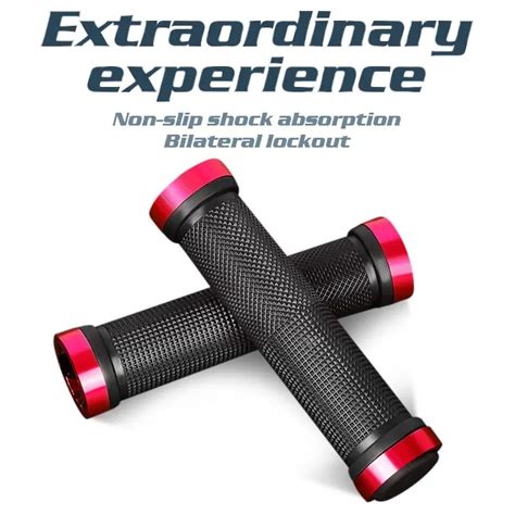 자전거 고무 그립 Mtb 합금 잠금 양쪽 잠금 핸들 바 그립 미끄럼 방지 사이클링 핸들 바 슬리브 Bmx 자전거 액세서리 Aliexpress