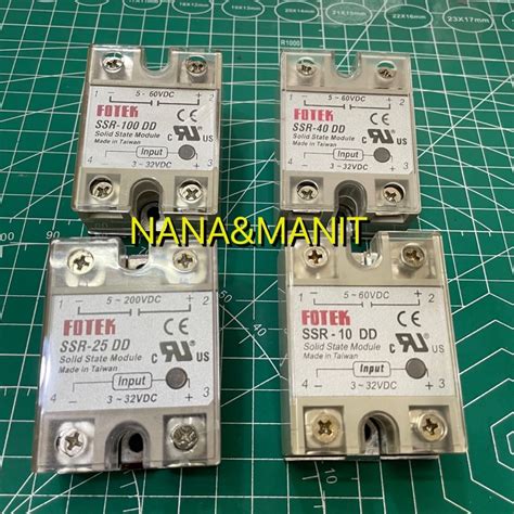SSR 10DD SSR 25DD SSR 40DD SSR 50DD SSR 100DD Solid State Relay Made in Taiwan พรอมสงในไทย