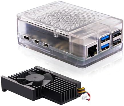 Amazon Com GeeekPi ABS Case With Armor Lite V5 Active Cooler For Raspberry Pi 5 Pi 5 Case With