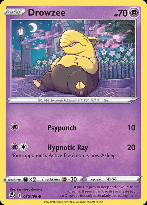 Drowzee Swsh12 60 Pokémon Card Database Pokemoncard