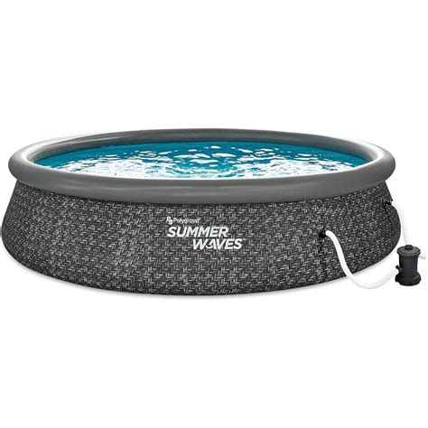 45mo Finance Summer Waves 14 X 36 Quick Set Inflatable Ring Above