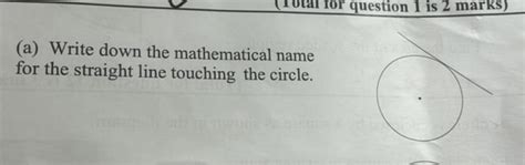 A Write Down The Mathematical Name For StudyX