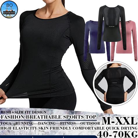 Bosport Yoga Long Sleeve Womens Tops Fitness Clothes Sports Outdoor