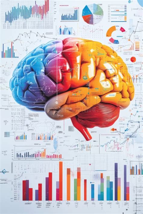Brain Data Analysis A Visual Representation Of The Human Brain Integrated With Various Graphs