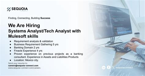 Sequoia Connect On Linkedin Systems Analysttech Analyst With Mulesoft