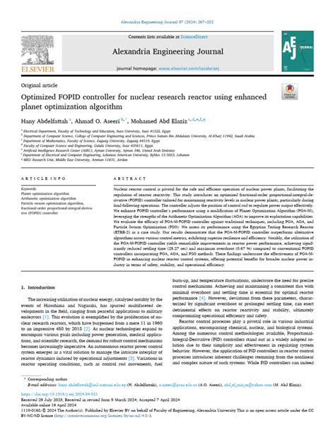 Optimized Fopid Controller For Nuclear Research Reactor Using Enhanced Planet Optimization