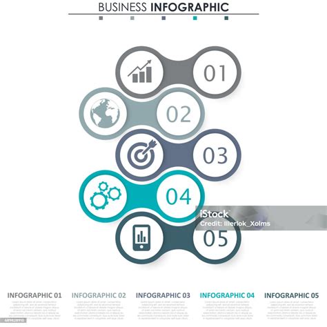 비즈니스 데이터입니다 프로세스 차트입니다 그래프 다이어그램 5 단계 옵션 부품 또는 프로세스의 추상 요소 프레 젠 테이 션에 대 한 벡터 비즈니스 템플릿입니다