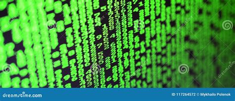 Macro Of Password Selection On The Monitor Of The Office Computer The