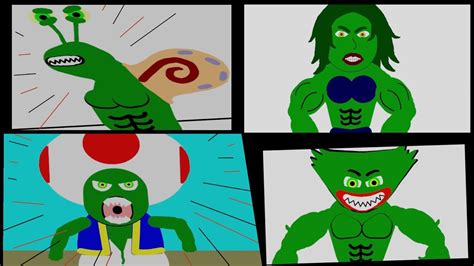 Hulk And She Hulk Transformations Animations Youtube