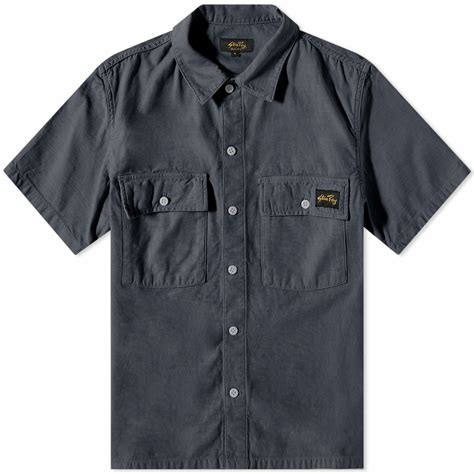 Stan Ray Mens Cpo Short Sleeve Shirt In Navy Stan Ray