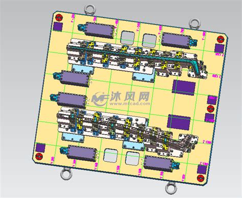 仪表板右装饰条检具图纸下载 工装图纸 沐风网