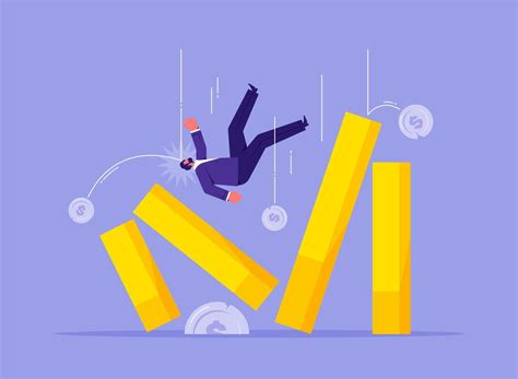 Falling Businessman Economic Downturn Illustration 71092130 Vector Art