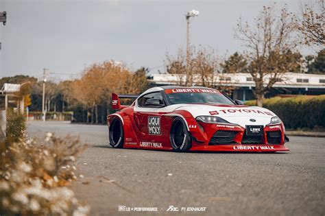 Liberty Walk Works Toyota Supra A90 Fitted With Fi Exhaust
