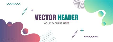Vector Abstract Banner Geometric Header Background Vibrant Coupon Template 30200293 Vector