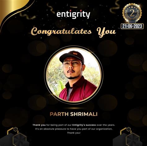 Parth Shrimali On Linkedin Entigrity Greatful