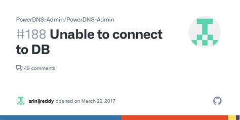 Unable To Connect To Db · Issue 188 · Powerdns Adminpowerdns Admin