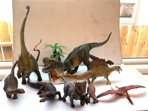 Collecta Dinosaur Lot 10 Figures Spinosaurus Deluxe T Rex Great