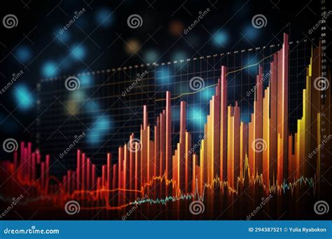 Predictive Financial Stock Chart Generate Ai Stock Image Image Of
