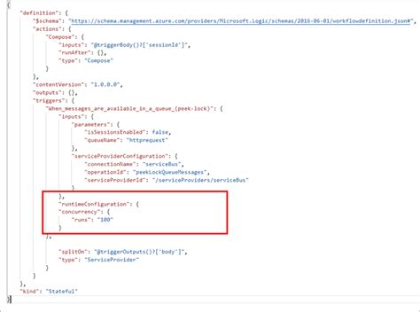 Concurrency Support For Service Bus Built In Connector In Logic Apps