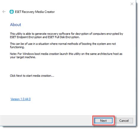 Kb7894 Eset Endpoint Encryption Recovery Utility Diagnostics