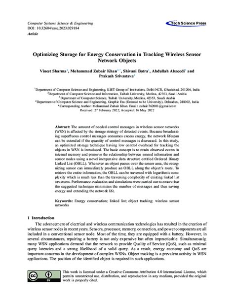 Pdf Optimizing Storage For Energy Conservation In Tracking Wireless