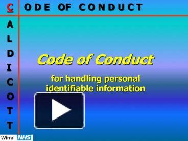 PPT Code Of Conduct PowerPoint Presentation Free To View Id 4abcfe NGNiM