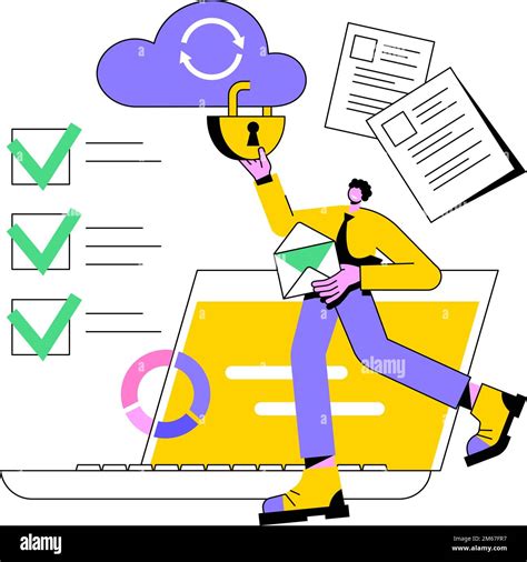 Cloud Security Abstract Concept Vector Illustration Cyber Security