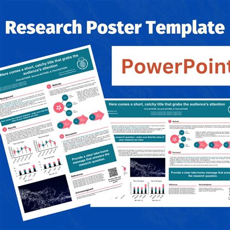 Scientific Poster Template Powerpoint Etsy