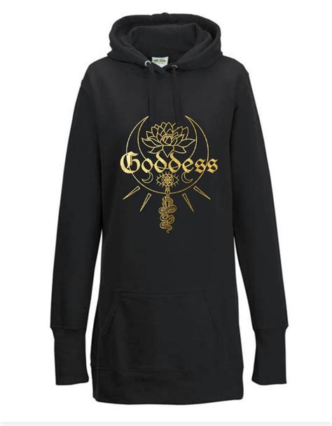 Goddess Top Goddess clothing Goddess Hoodie dress Loose | Etsy