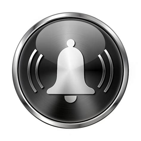 Alarm Notification Symbol Isolated On White Background Premium Ai