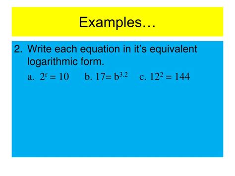 PPT A Logarithms And Logarithmic Functions PowerPoint Presentation ID