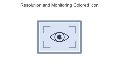 Resolution And Monitoring Colored Icon In Powerpoint Pptx Png And Editable Eps Format Ppt Example