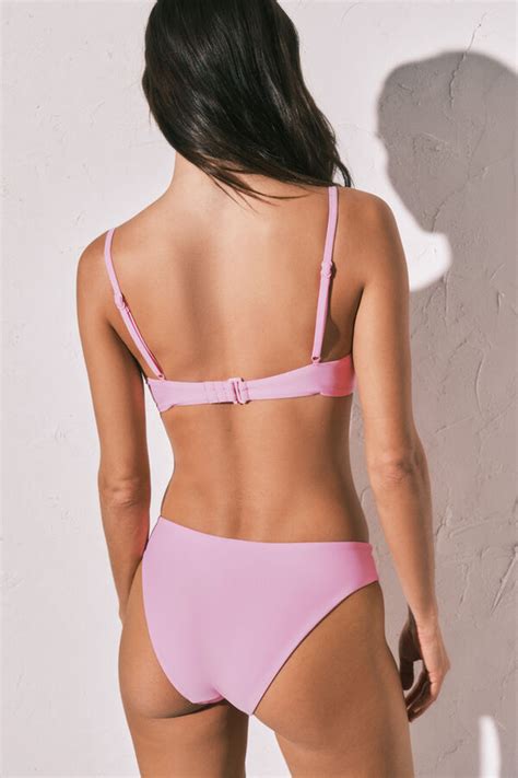 Top Bikini Push Up Cruzado Rosa Bikinis Womensecret