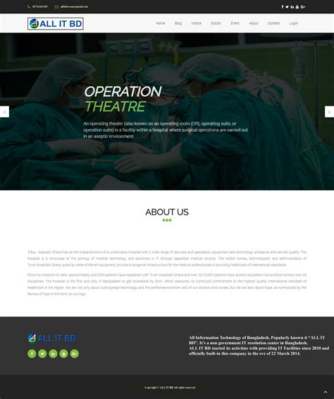 Hospital Management Software Freelancing Domain Hosting Website