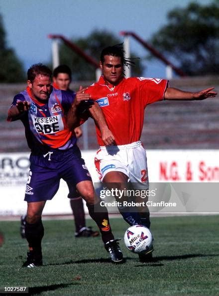Michael Reda Of The Melbourne Knights Fights For The Ball With Gareth News Photo Getty Images