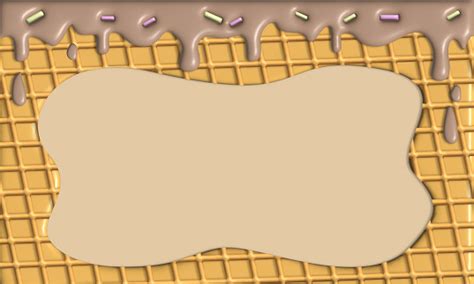 초콜릿 아이스크림 콘 와플 디저트 질감 패턴 바삭한 테두리 프레임 3d 일러스트 레이 션 0명에 대한 스톡 사진 및 기타 이미지 0명 3차원 형태 갈색 Istock