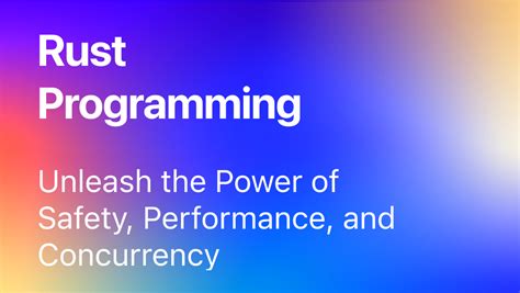 why rust programming language