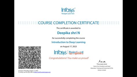 Stoked To Announce My Certification In Introduction To Deep Learning