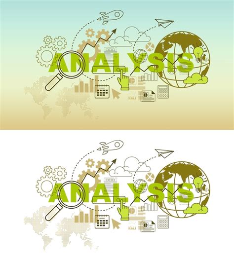Premium Vector Analysis Website Banner Concept