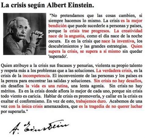 La Crisis Según Albert Einstein Measure Control