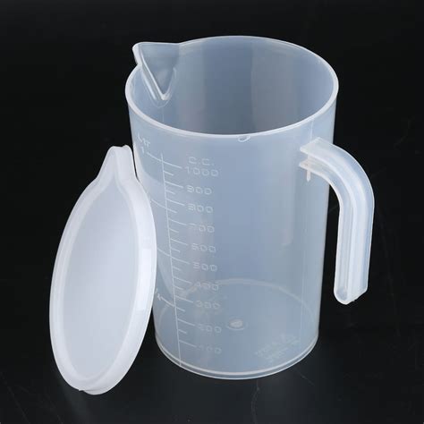 Kitchen Measuring Cup 500ml 1000ml Clear Plastic Measuring Cups With