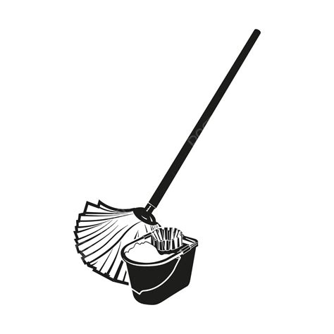 Mop And Bucket Vector