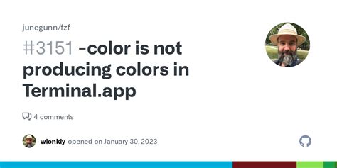 Color Is Not Producing Colors In Terminal App · Issue 3151 · Junegunn Fzf · Github