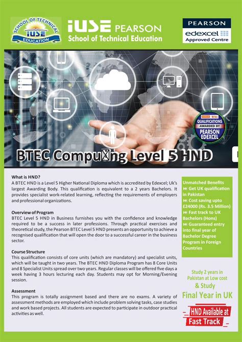pdf pearson edexcel btec compu ng level 5 hnd · a btec hnd is a level