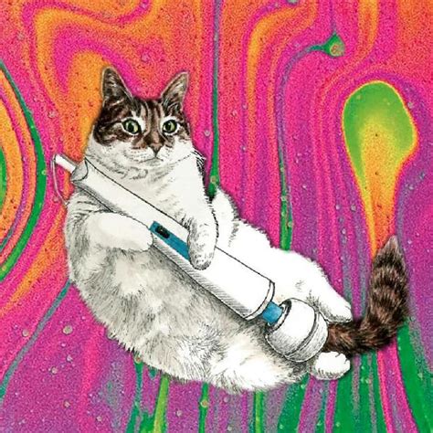 Lsd Acid Tab Kitty Using Vibrator Poster Stars Painting By Will Young