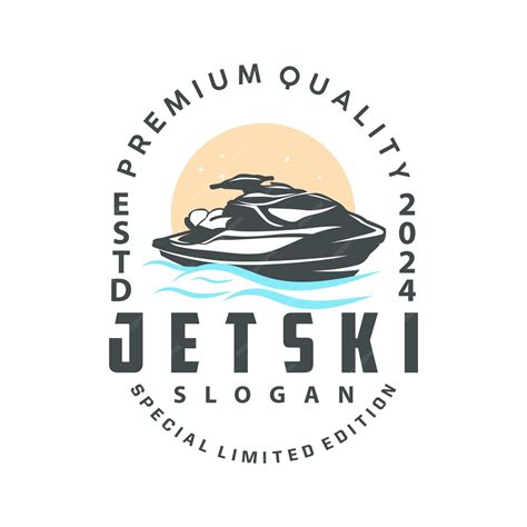 Premium Vector Jet Ski Logo Marine Sport Jetski Brand Logo Badge